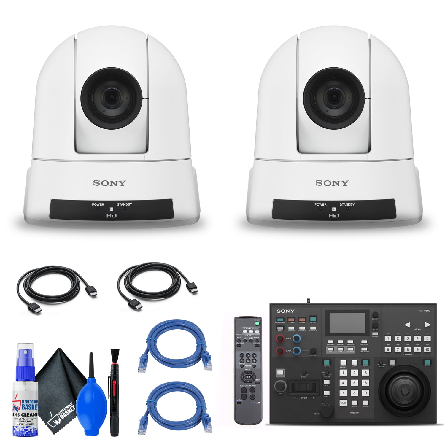 Sony RM-IP500/1 Professional Remote Controller + 2 x Sony SRG-300HW ...