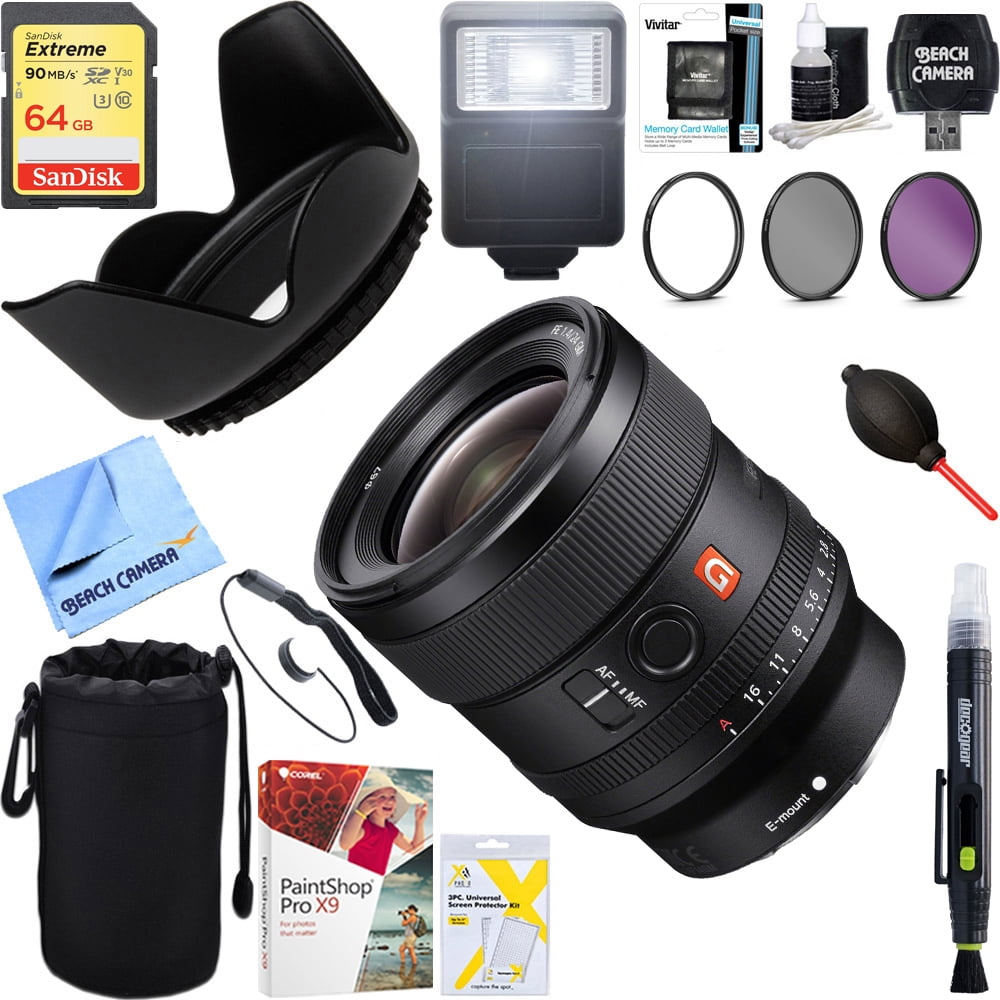 Sony (SEL24F14GM) FE 24mm F1.4 GM Alpha Full-frame E-mount Wide Angle G ...