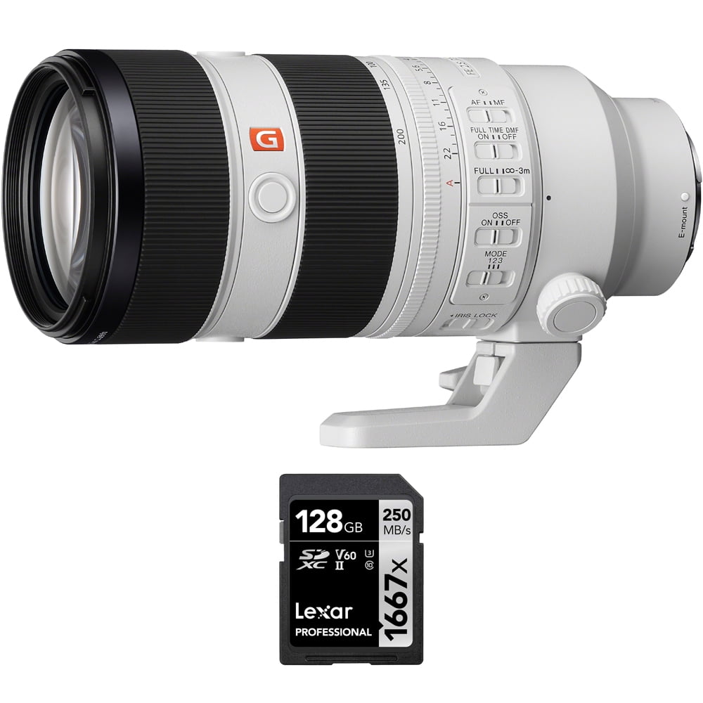 Sony SEL70200GM2 FE 70-200mm F2.8 GM OSS II G Master Telephoto Zoom E-Mount Lens Bundle with ...