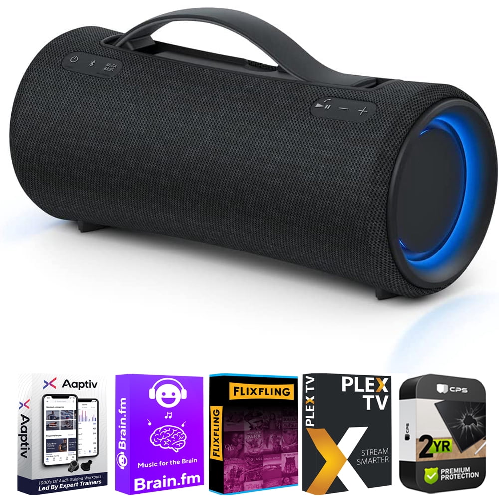 Sony XG300 X-Series Wireless Speaker, Black with Tech Smart USA Audio ...