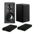 Sony SSCS5 3-Way 3-Driver Bookshelf Speaker System (Black) with ...