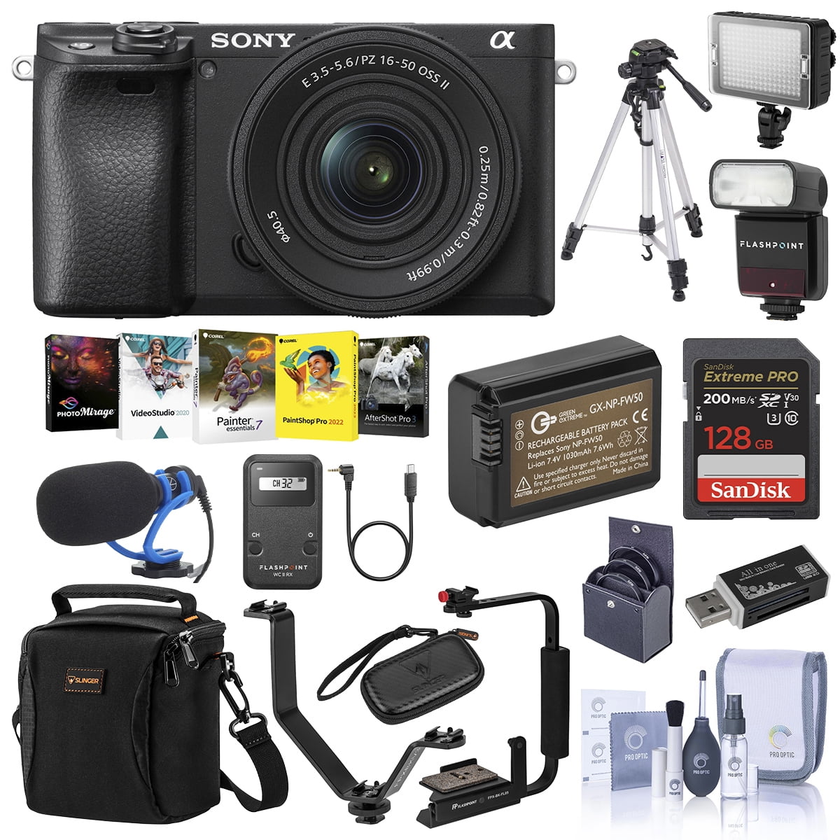 Sony Sony Alpha a6400 24.2MP Mirrorless Digital Camera with 16-50mm f/3 ...