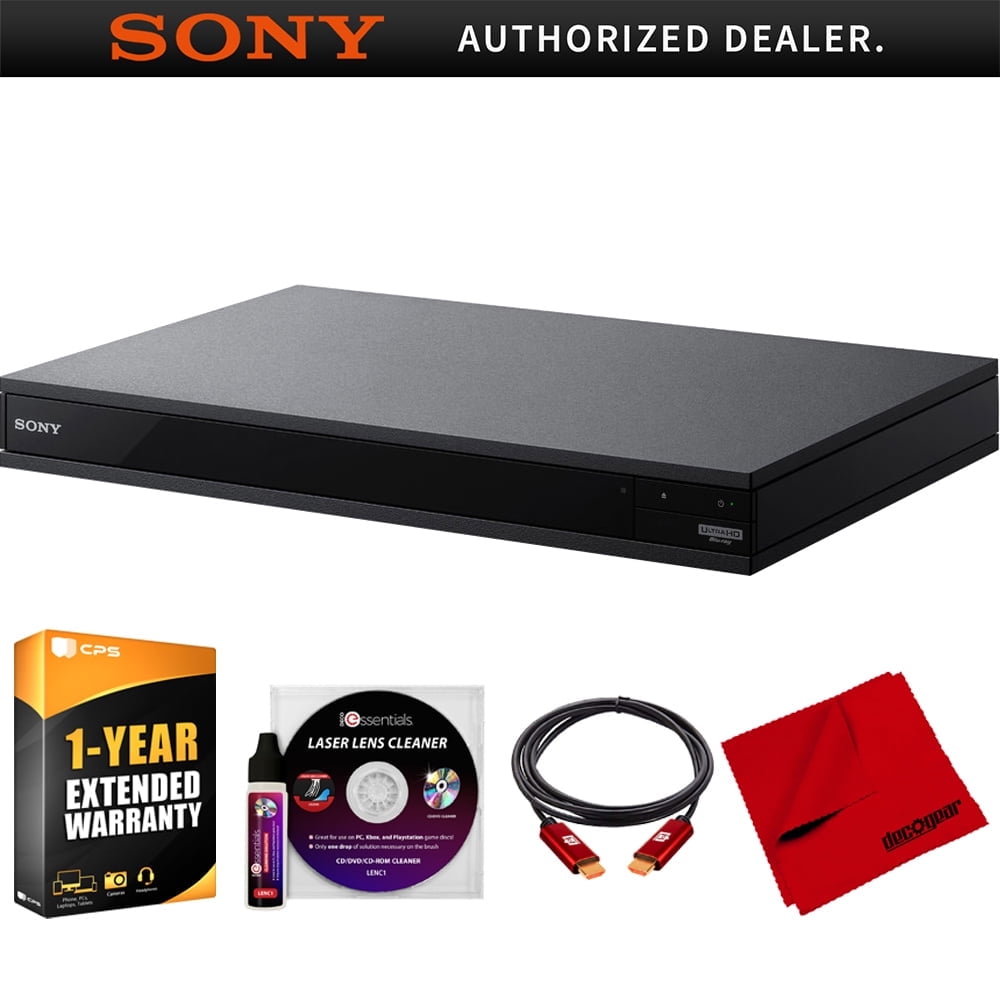 Sony UBP-X800M2 4K UHD Blu-ray Player With HDR and Dolby Atmos Bundle with Deco Gear 6FT HDMI 2. ...