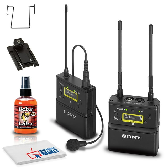 Sony UWP-D21 Camera-Mount Wireless Omni Lavalier Microphone System (UC25: 536 to 608 MHz) Bundle ...