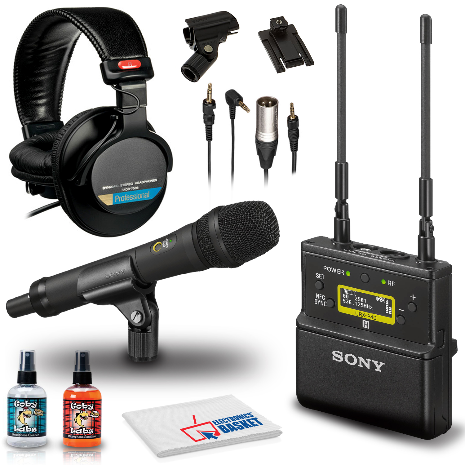 Sony UWP-D22 Camera-Mount Wireless Cardioid Handheld Microphone System (UC25: 536 to 608 MHz ...