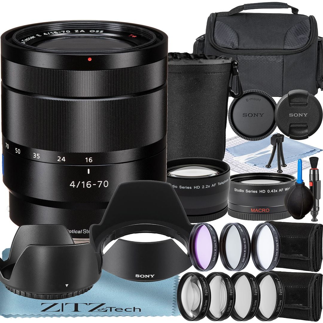 Sony Vario-Tessar T* E 16-70mm f/4 ZA OSS Lenswith Wide angle + Filter ...