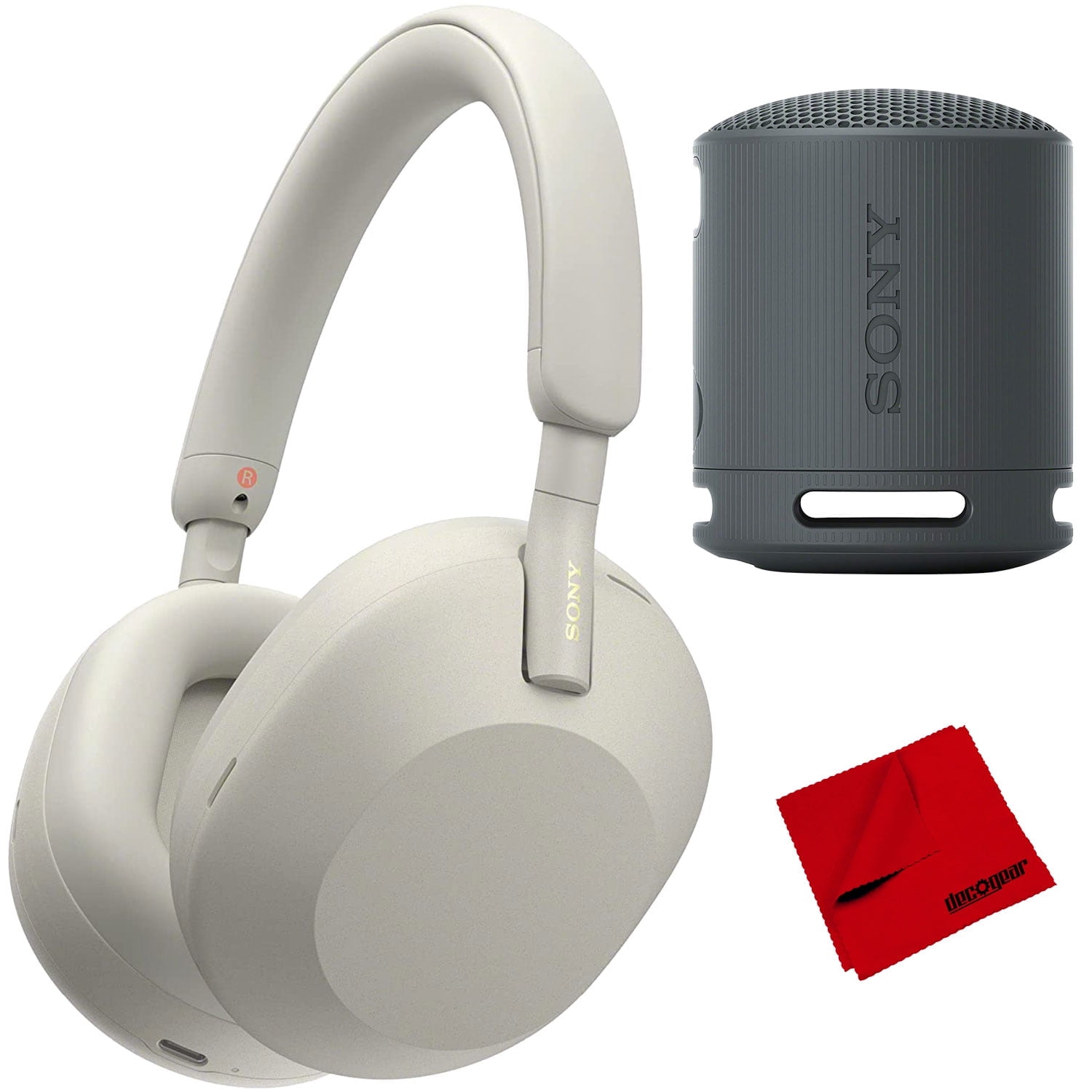 Sony WH-1000XM5 Wireless Noise Canceling Headphones (Silver) Bundle w ...
