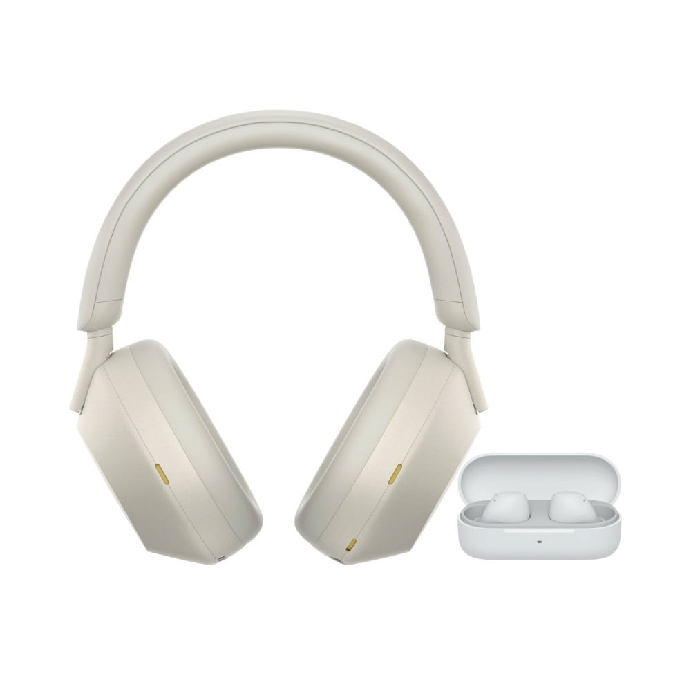 Sony WH-1000XM5 Wireless Noise Canceling Over-Ear Headphones (Silver ...