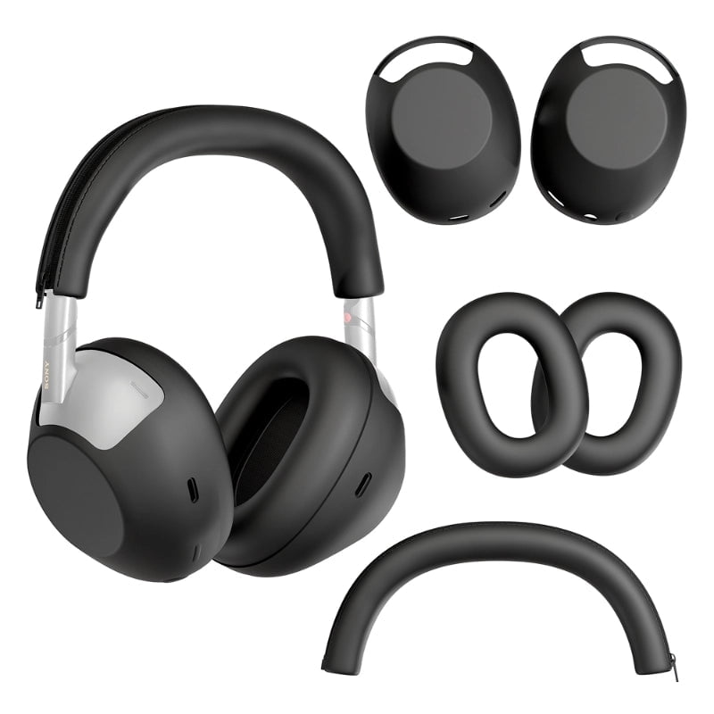 Sony WH-1000XM6 Silicone Headphone Case Protective Cover Skin 3-in-1 ...