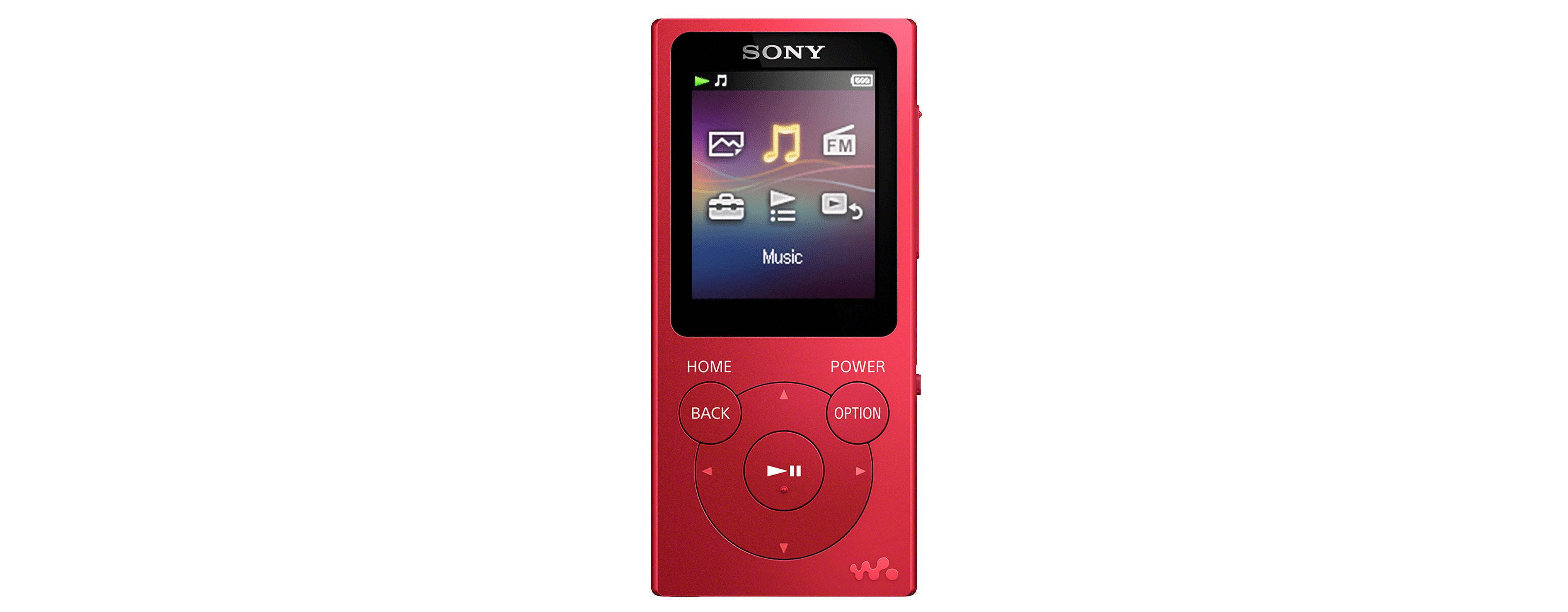 SONY Walkman® Digital Music Player, Portable, 8GB - NW-E394/R Red ...