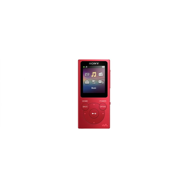 SONY Walkman® Digital Music Player, Portable, 8GB - NW-E394/R Red ...