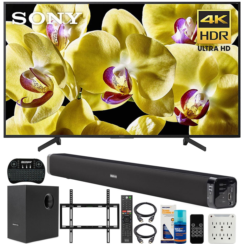 Sony XBR-65X800G 65-inch 4K UHD LED Smart TV (2019) Bundle with Deco ...