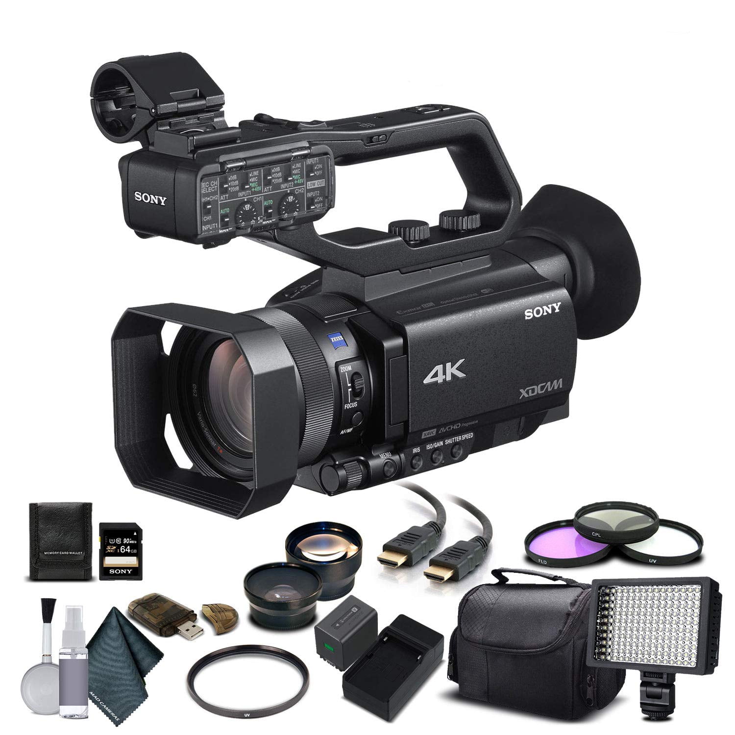 Sony XDCAM PXW-Z90V 4K Flash Memory Premium Camcorder Starter Bundle 02 ...