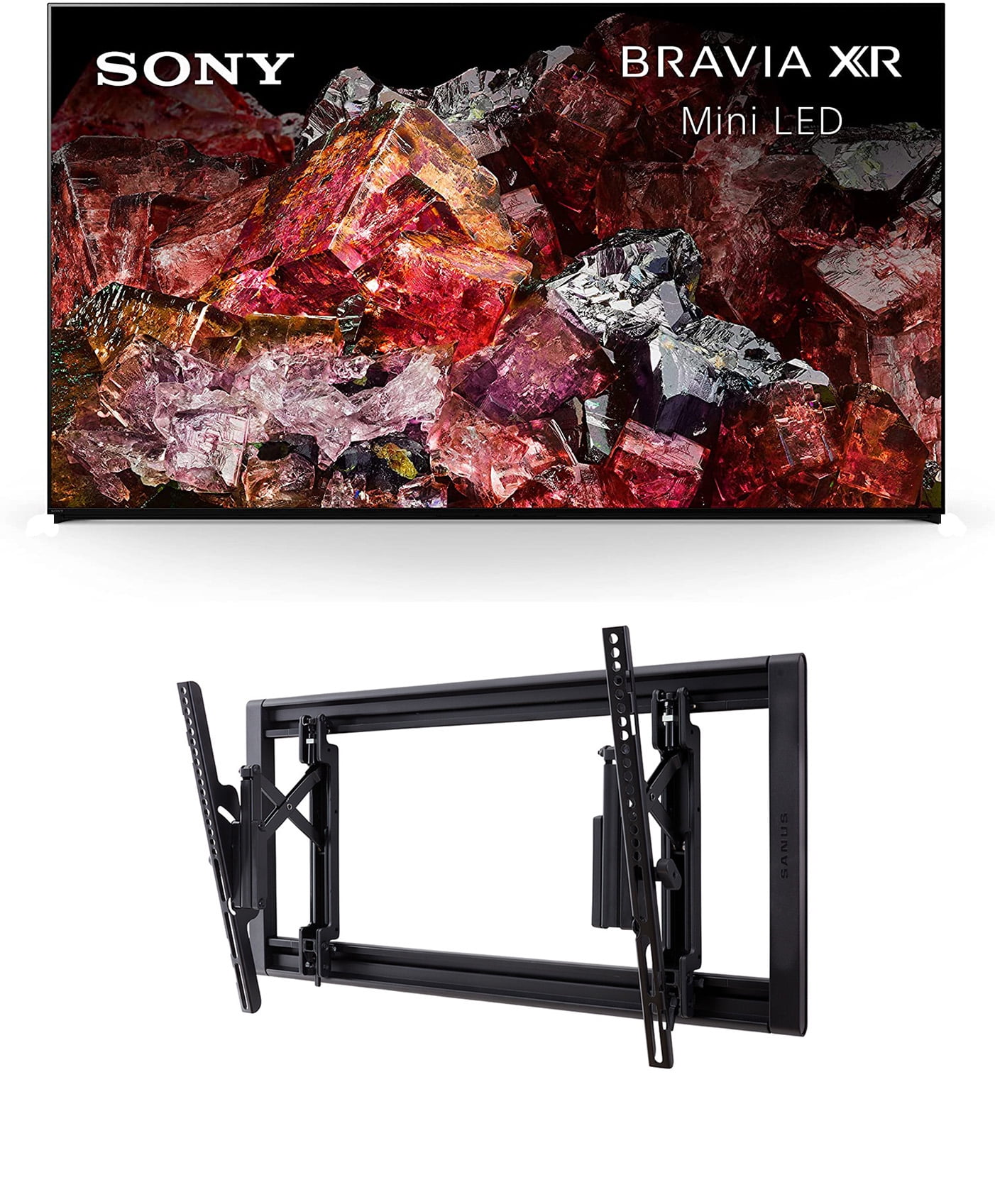Sony XR85X95L 85 Inch BRAVIA Mini LED 4K HDR Smart TV with a Sanus VLT7 ...