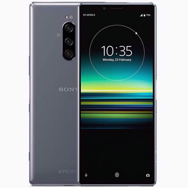 Sony Xperia 1 Dual-SIM 128GB ROM + 6GB RAM Cell Phone, NFC, 4G/LTE, Factory Unlocked (Gray ...