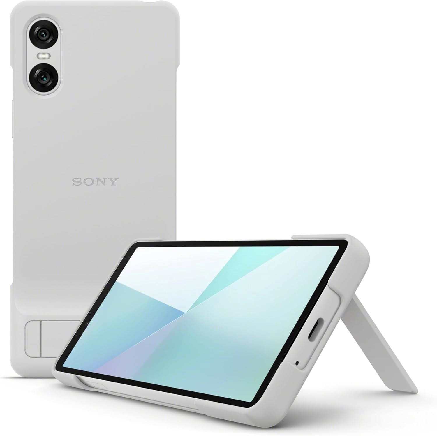 Sony Xperia 10 VI Style Cover with Stand White - XQZ-CBES/WGENG ...