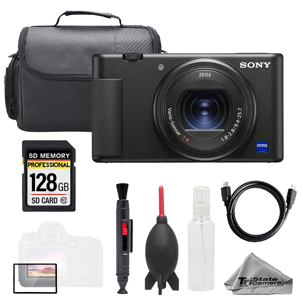 Sony ZV-1 II Digital Camera (Black) + 128GB + Bag+ Screen Protector ...