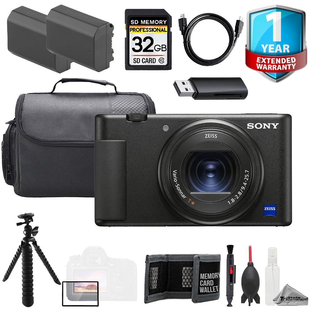 Sony ZV-1 II Digital Camera (Black) + 32GB + 1 Yr Warranty + Tripod ...