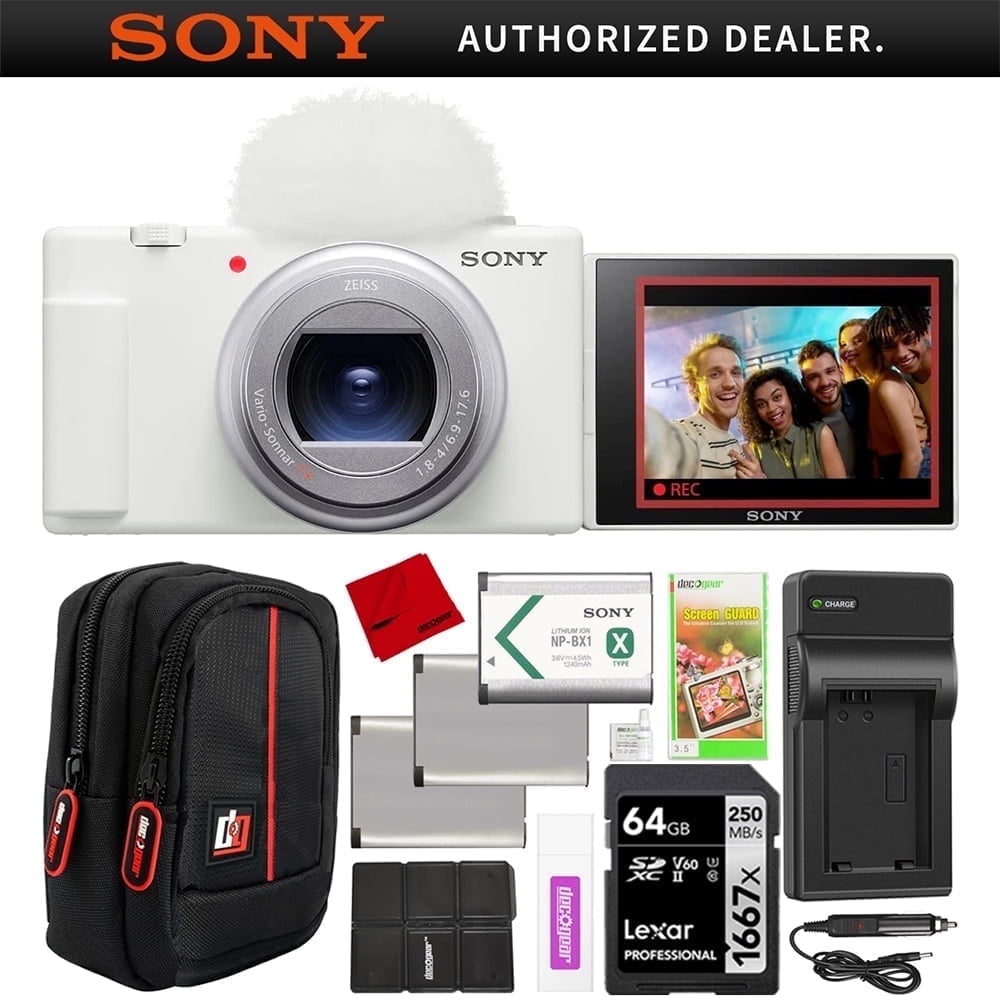 Sony ZV-1 II Vlog Camera with 4K Video & 20.1MP for Content Creators and Vloggers White ZV-1M2/W ...