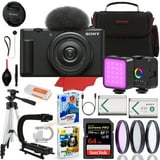 Sony ZV-1F Vlogging Camera (Black) Bundle + Accessory Kit including ...