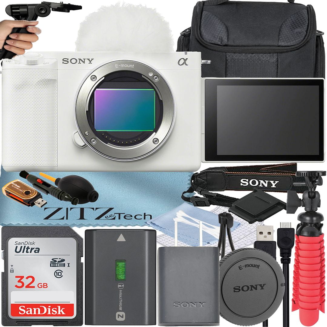 Sony ZV-E1 Mirrorless Camera White (Body Only) with SanDisk 32GB Card ...