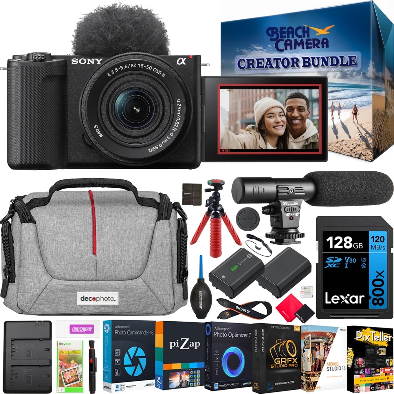 Sony ZV-E10 II Mirrorless Alpha APS-C Camera Body + 16-50mm F3.5-5.6 ...