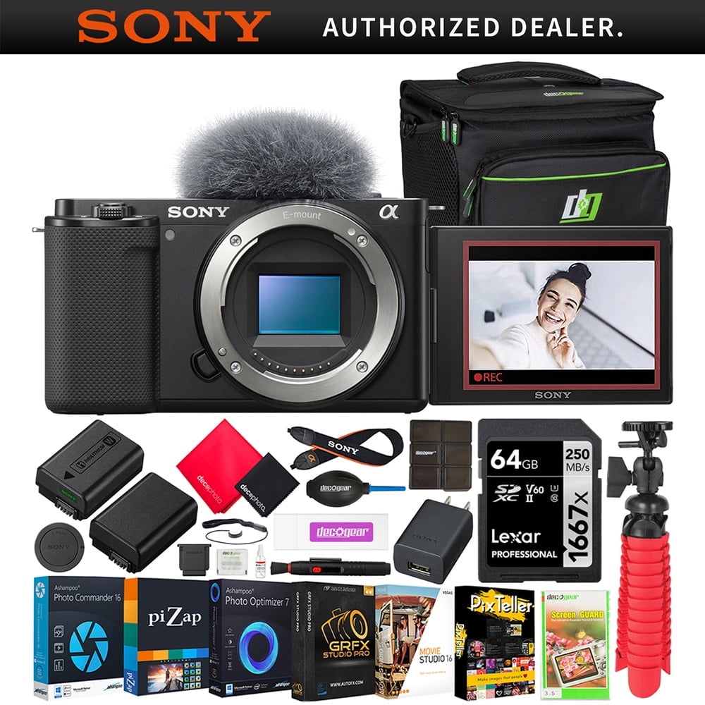 Sony ZV-E10 Mirrorless Alpha APS-C Interchangeable Lens Vlog Camera ...
