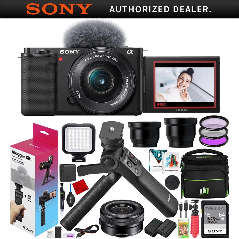 Sony ZV-E10 Professional Vlogging Digital Camera Kit with 16-50mm Lens ...
