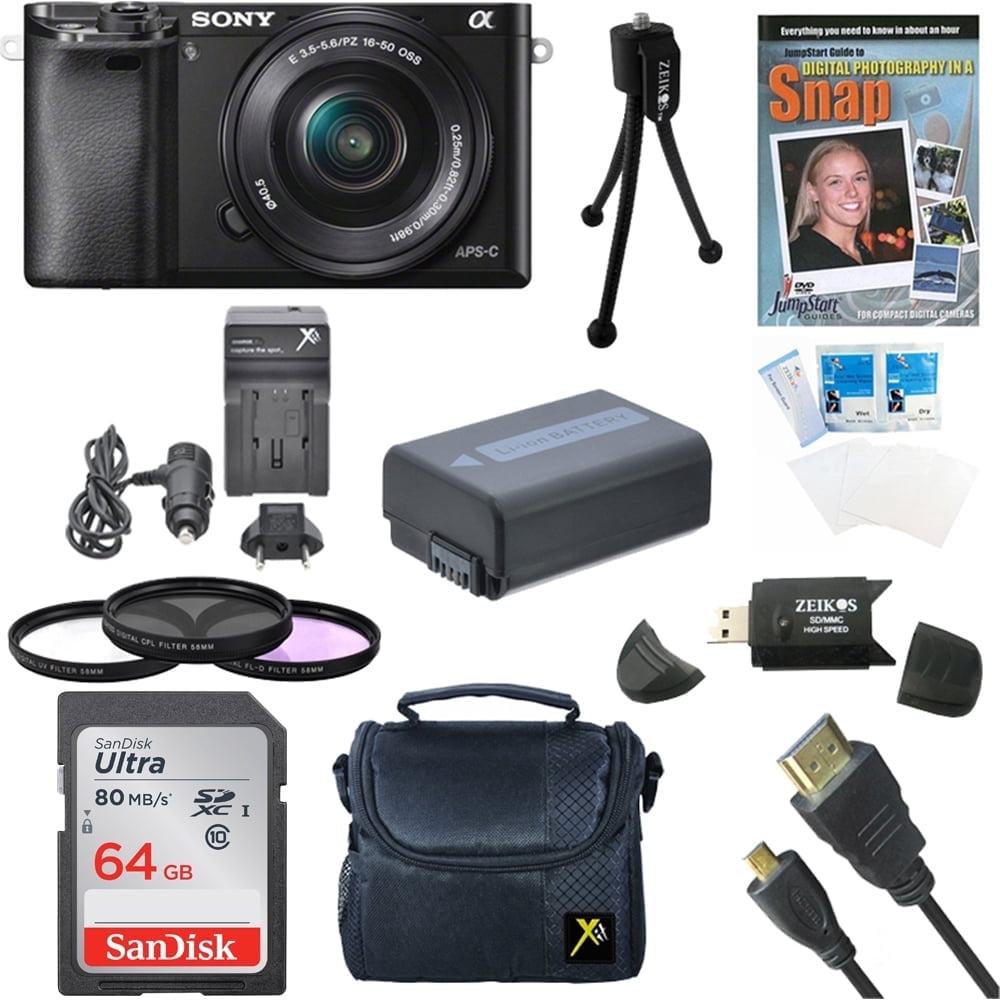 Sony a6000 ILCE6000LB 24.3 Interchangeable Lens Camera with 16-50mm ...