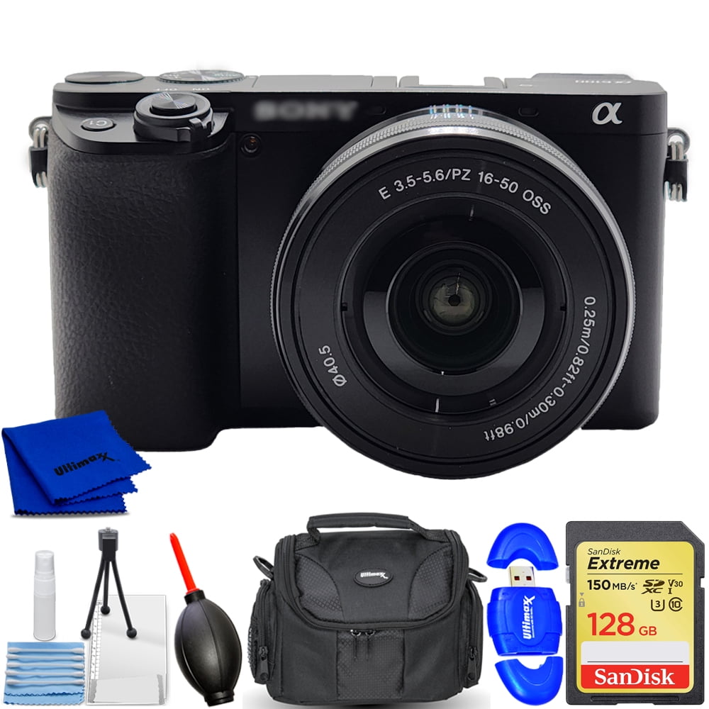Sony a6100 Mirrorless Camera with 16-50mm Lens + SanDisk 128GB Extreme ...