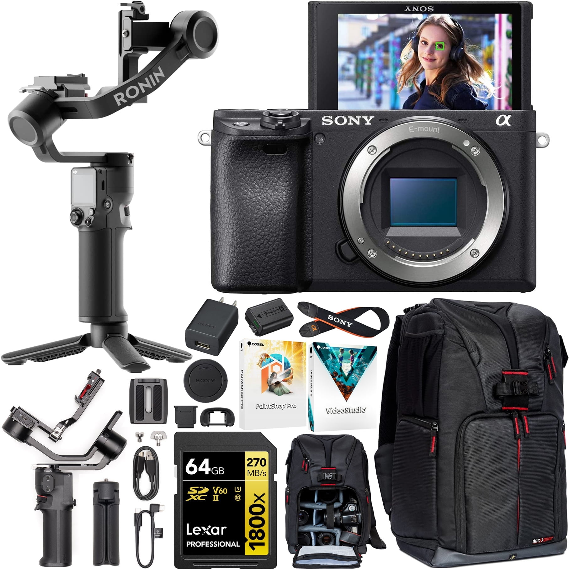 Sony a6400 Mirrorless Camera Body ILCE-6400/B 4K APS-C Filmmaker's ...