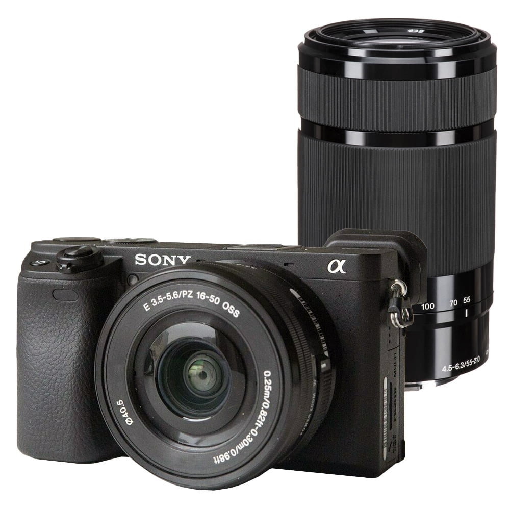 Sony a6400 Mirrorless Camera w/ 16-50mm & 55-210mm Lenses (Black ...