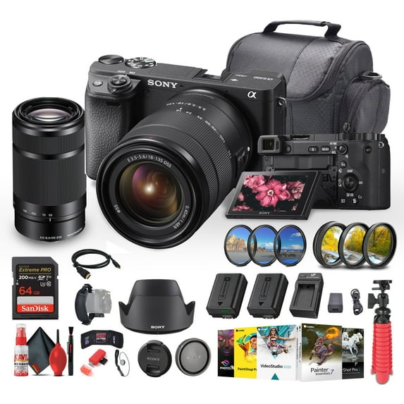 Sony a6400 Mirrorless Camera with 18-135mm Lens with Real-Time Eye Auto ...