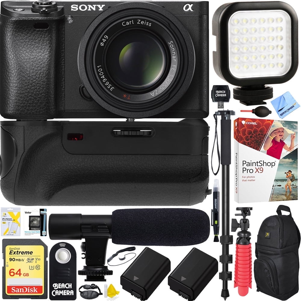 Sony a6500 4K Mirrorless Camera Body w/ APS-C Sensor Black (ILCE-6500/B ...