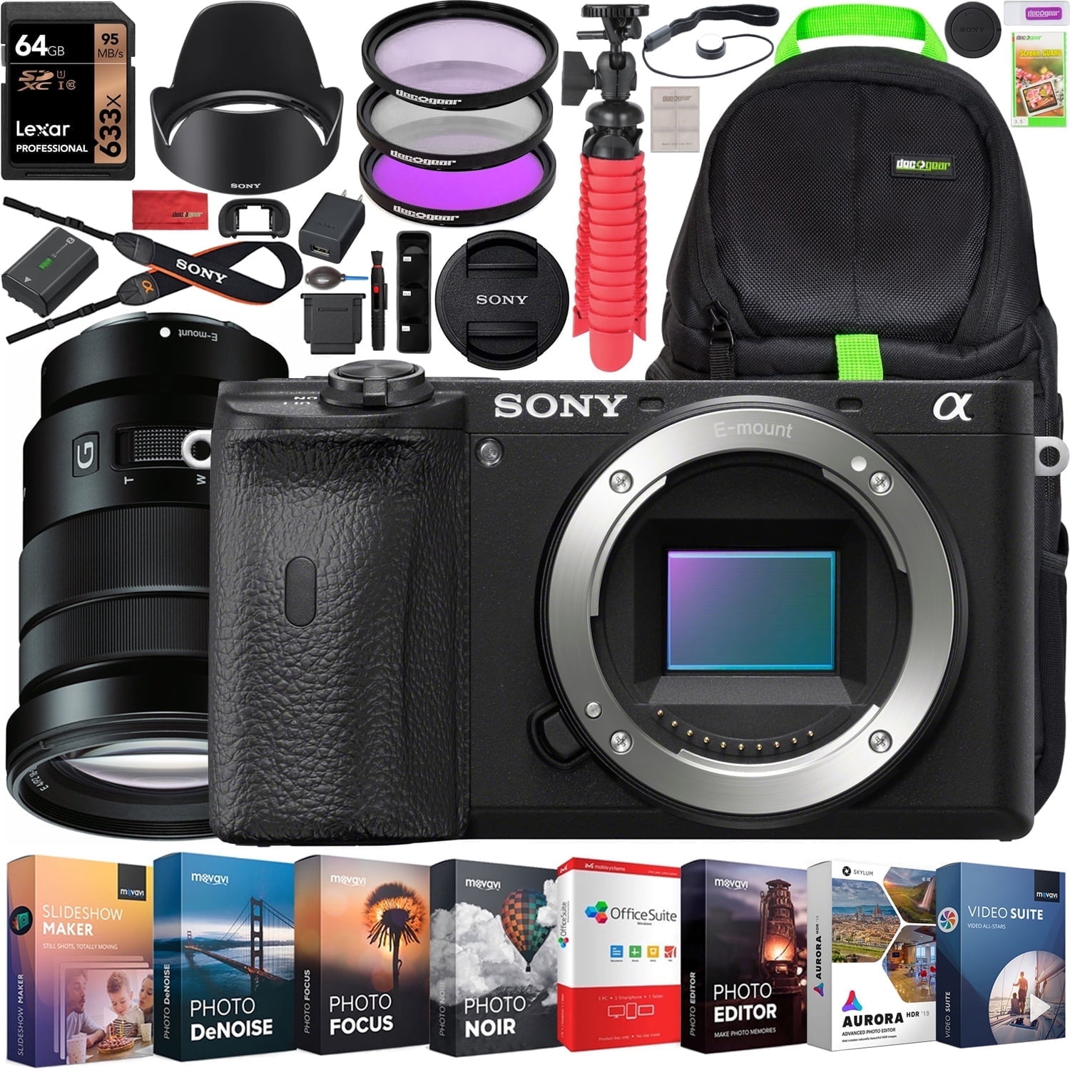 Sony a6600 Mirrorless Camera 4K APS-C Camera Body and E PZ 18-105mm F4 ...