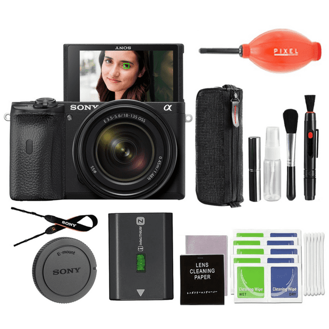 Sony a6600 Mirrorless Digital Camera Bundle with 18-135mm Zoom Lens and ...