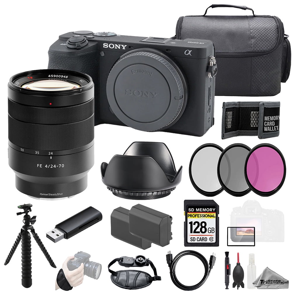 Sony a6600 + Vario-Tessar T* FE 24-70mm f/4 ZA OSS Lens 128GB + Ext ...