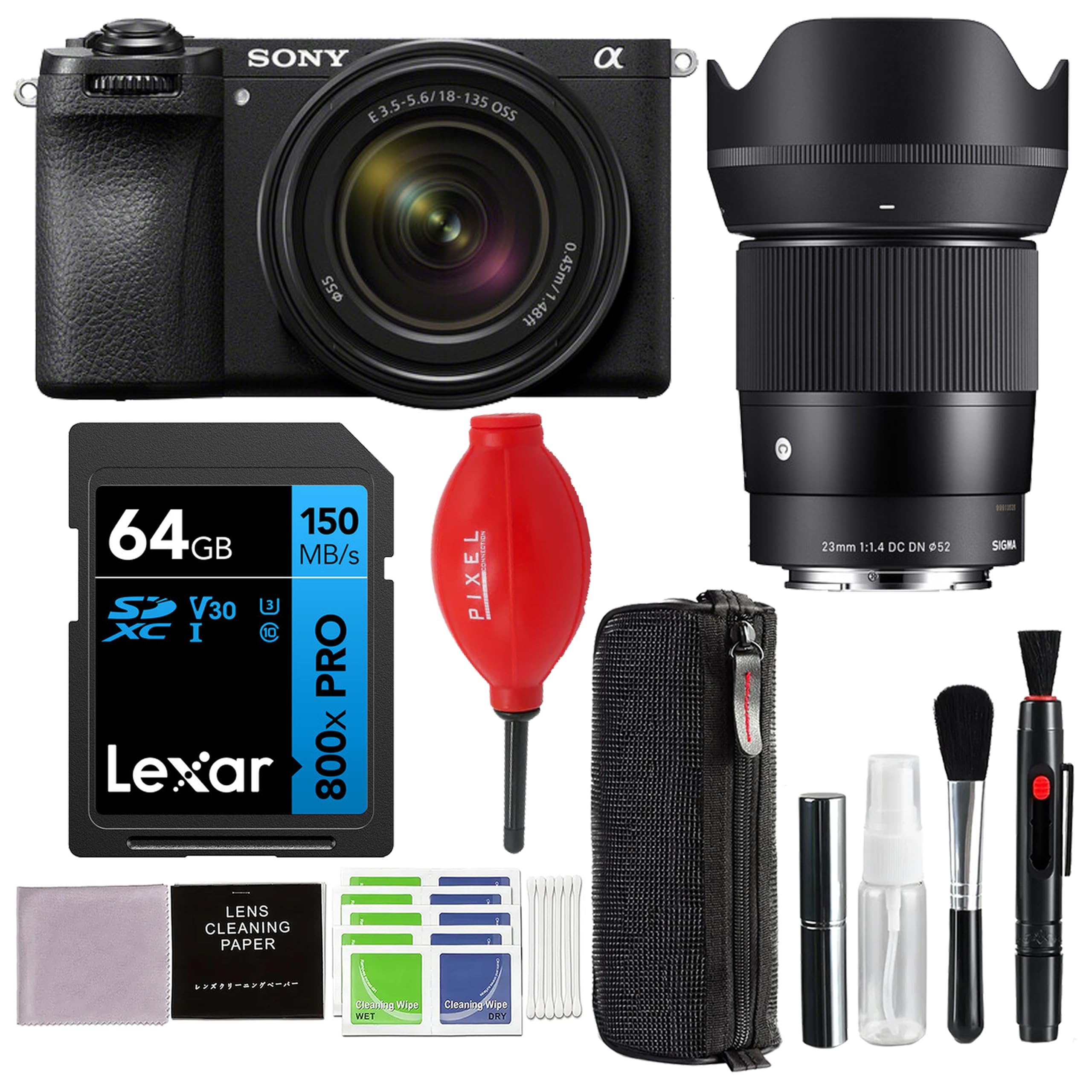 Sony a6700 Mirrorless Camera with 18-135mm f/3.5-5.6 Lens Bundle with ...