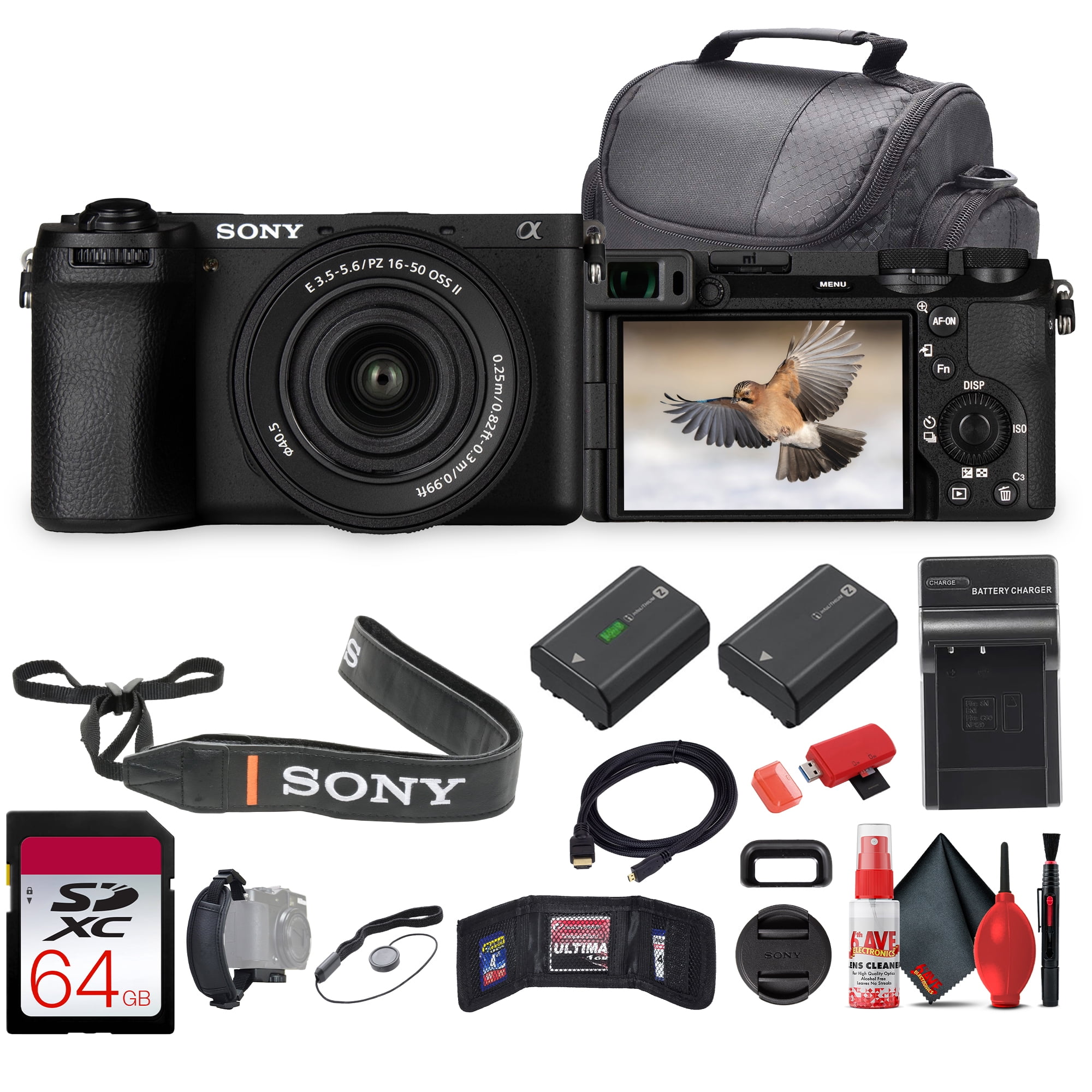 Sony a6700 Mirrorless Camera with 16-50mm II Lens Bundle + 64GB Card ...