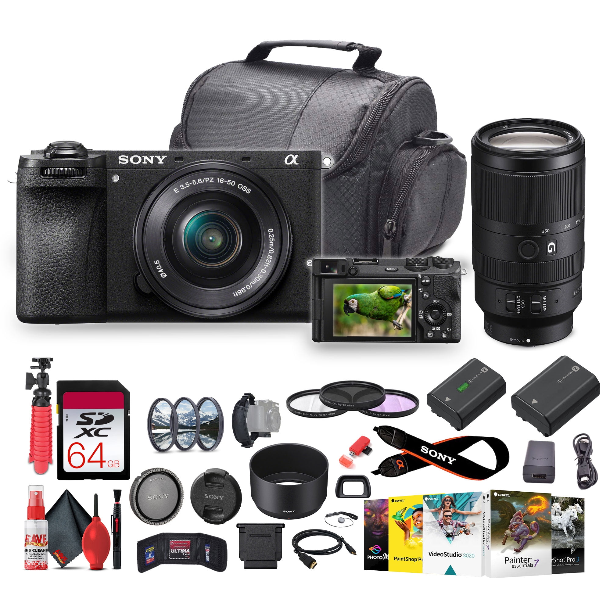 Sony a6700 Mirrorless Vlogger Camera with 16-50mm Lens + Sony E 70-350 ...
