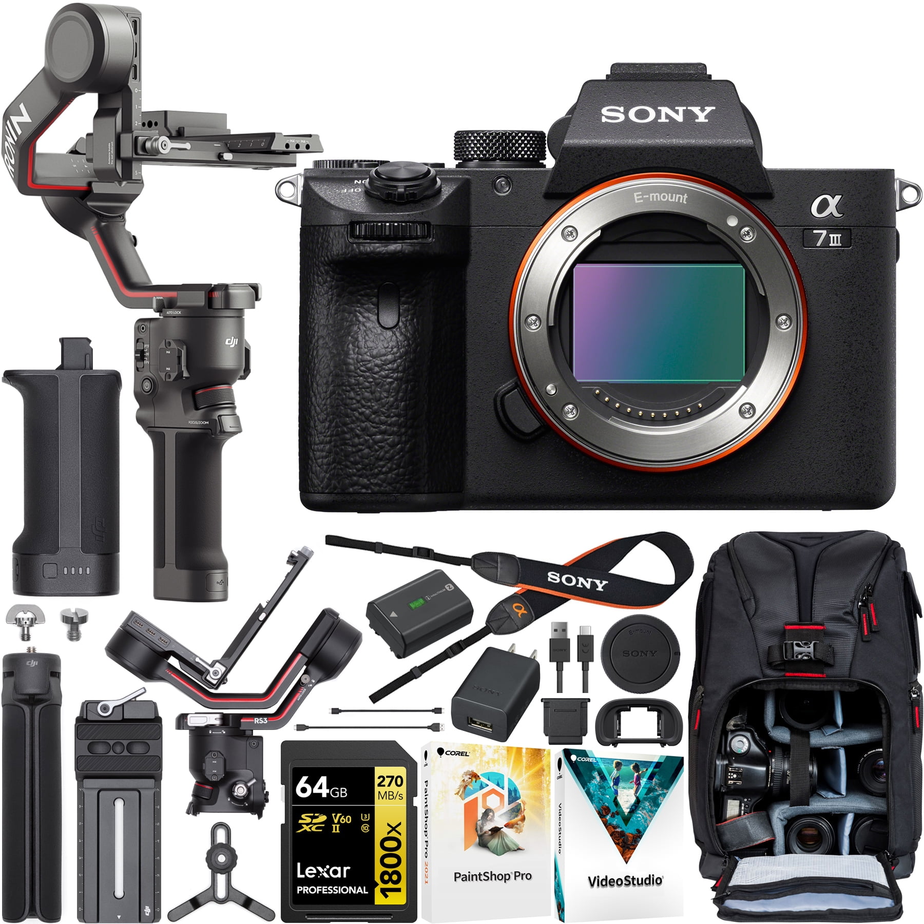 Sony a7 III Full Frame Mirrorless Camera Body ILCE-7M3/B Filmmaker's ...