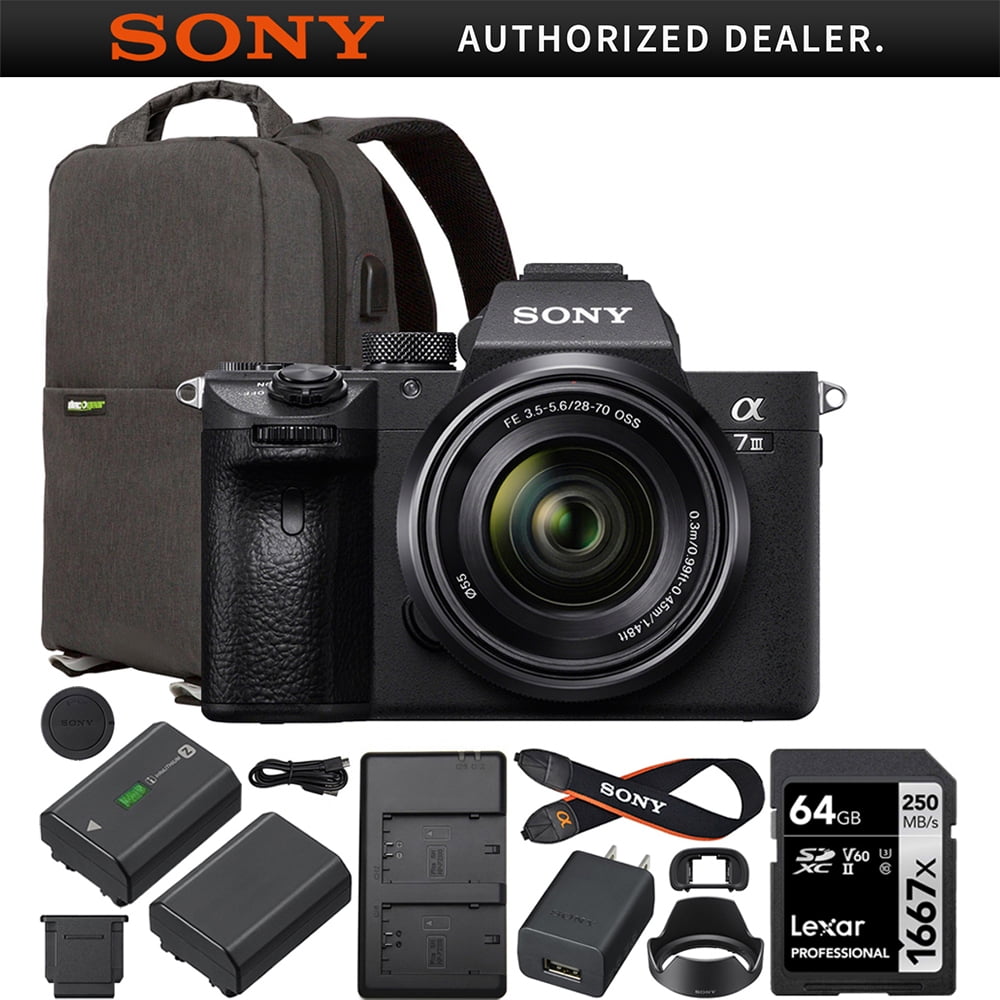 Sony a7 III Mirrorless Full Frame Camera w/28-70mm F3.5-5.6 OSS Lens ...
