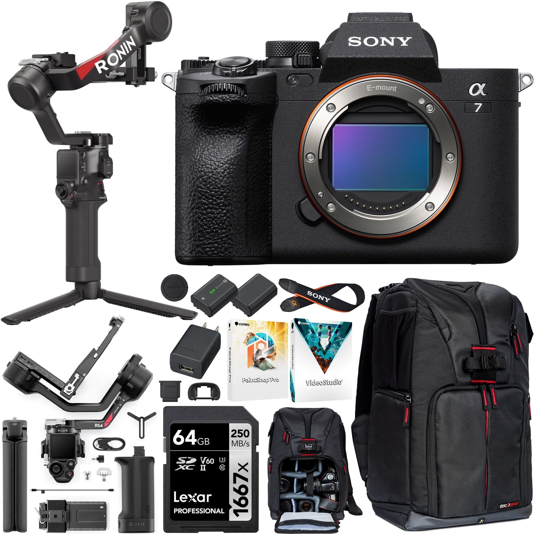 Sony a7 IV Full Frame Mirrorless Camera Body ILCE-7M4/B Filmmaker's ...
