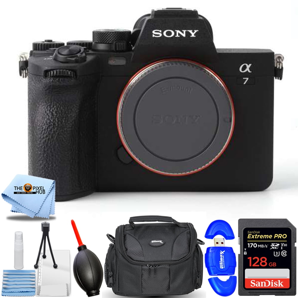 Sony a7 IV Mirrorless Camera ILCE-7M4/B - 7PC Accessory Bundle - Walmart.com