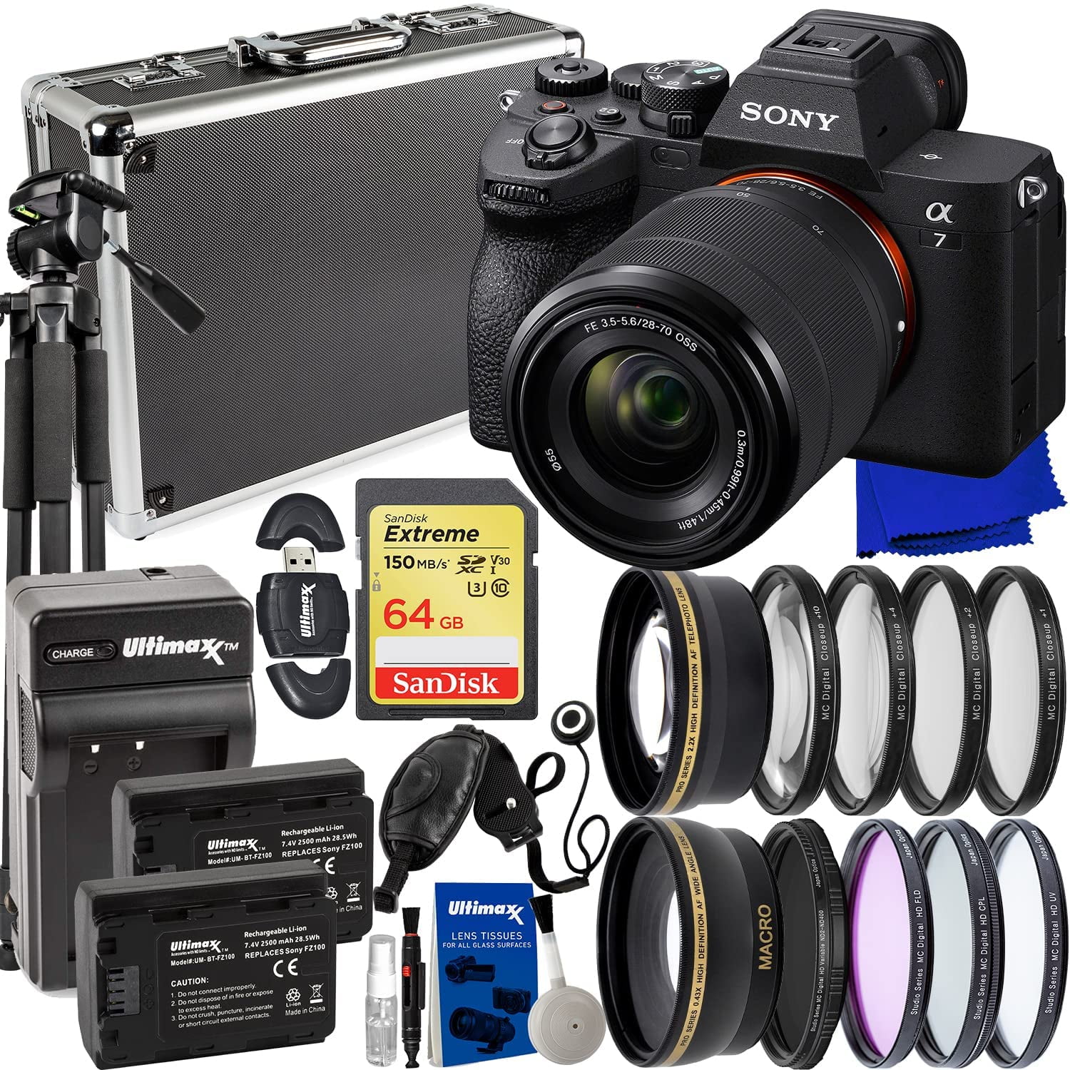 Sony a7 IV Mirrorless Camera with 28-70mm Lens - 22PC Accessory Bundle ...