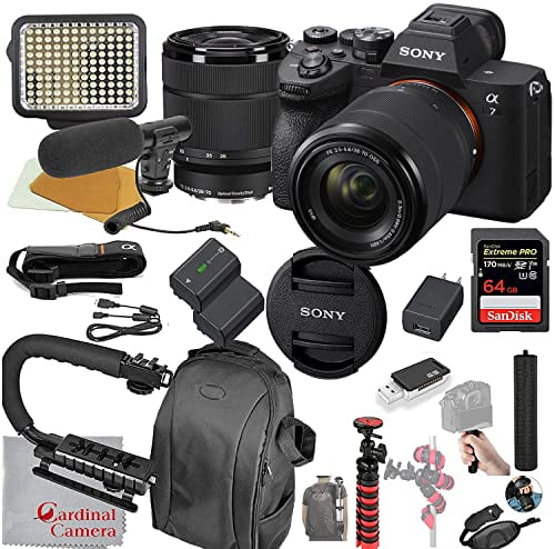 Sony a7 IV Mirrorless Digital Camera with 28-70mm Lens Video Bundle ...