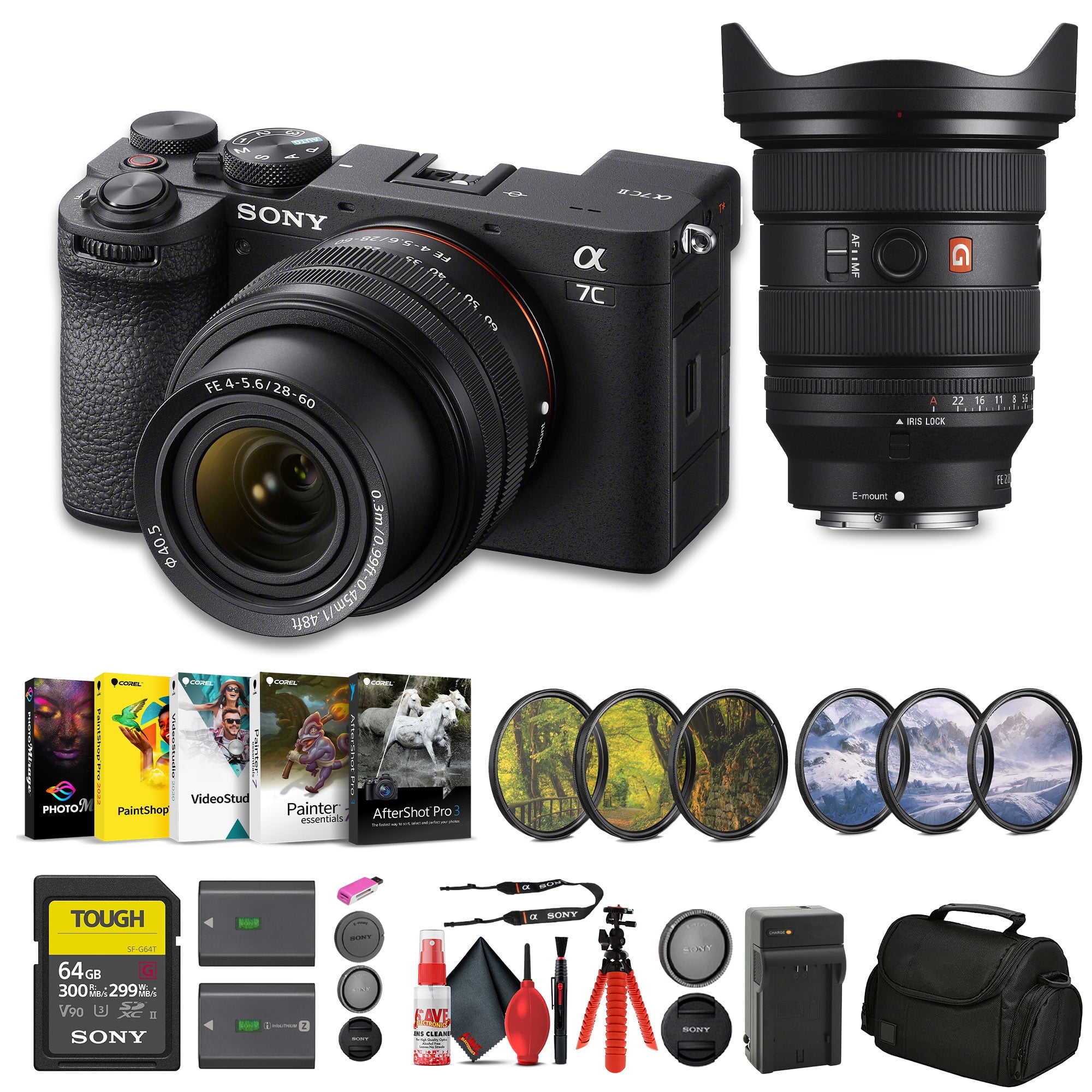 Sony a7C II Mirrorless Camera with 28-60mm Lens (ILCE-7CM2L/B) + Sony FE 16-35mm - Walmart.com