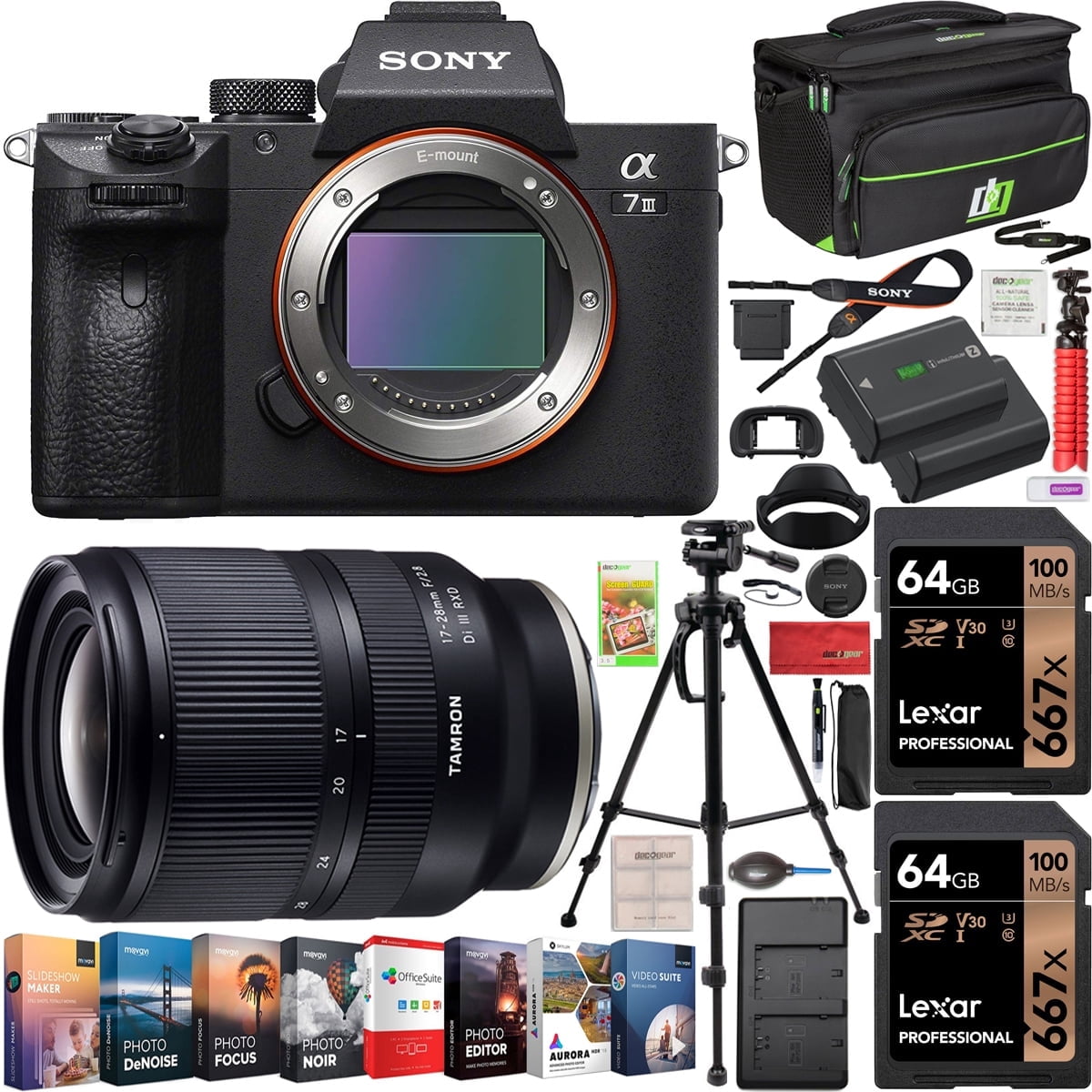 Sony a7III Full Frame Mirrorless Camera ILCE-7M3 with Tamron 17-28mm F ...