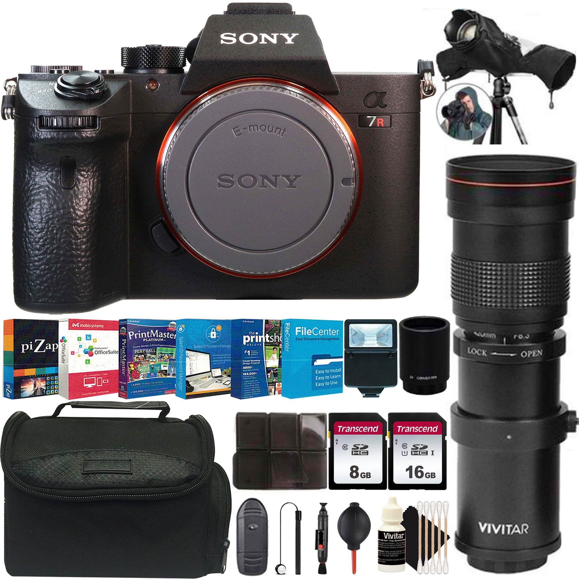 Sony a7R IIIA 42.4MP Full Frame Mirrorless Camera Body + 420-800mm Lens Bird Watching Kit ...
