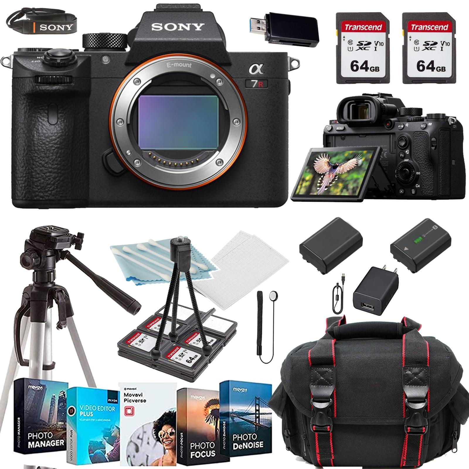 Sony a7R IIIA Mirrorless Camera (ILCE7RM3A/B) with Case+128 GIG Memory ...